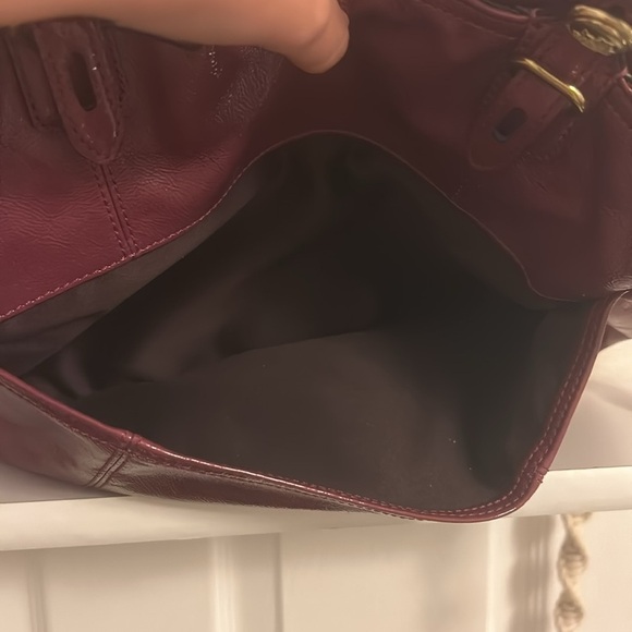 Coach | Bags | Shiny Purple Madison Coach Raspberry Handbag | Poshmark